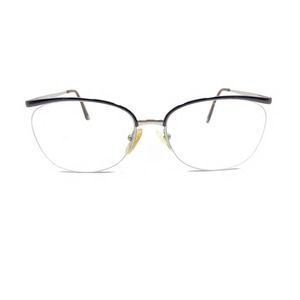 Versace | Accessories | Versace 188 1287 Brown Silver Metal Half Rim ...